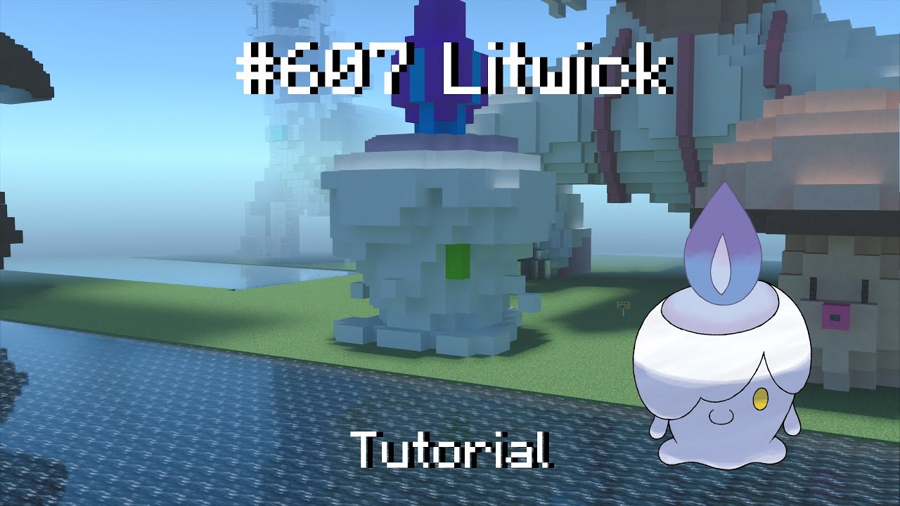 How to build a Pokémon litwick statue in minecraft (Tutorial) - YouTube