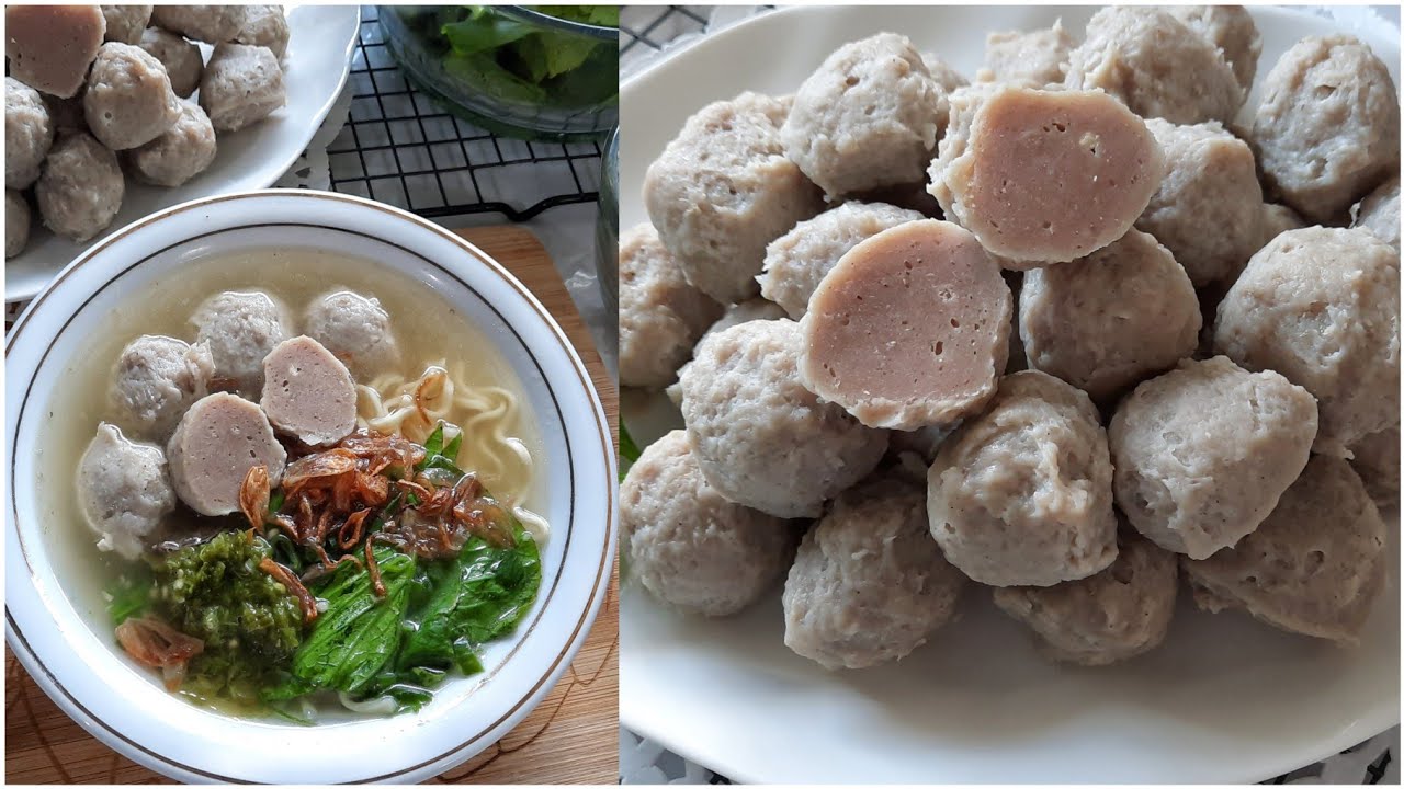 RESEP BAKSO SAPI KENYAL DAN KUAH BAKSO BENING GURIH - YouTube