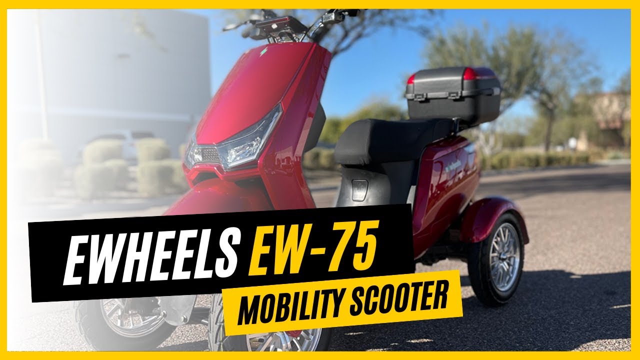 EWheels EW-75 4-Wheel Mobility Scooter Review - YouTube