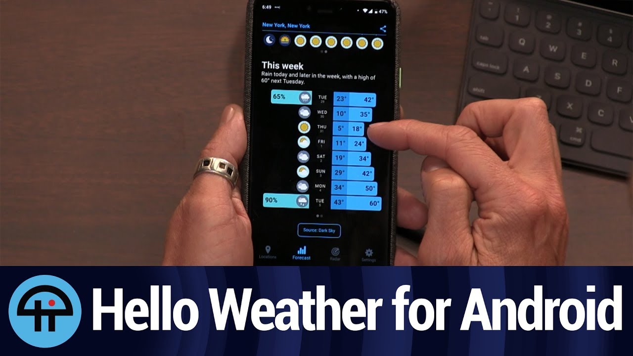 Hello Weather for Android - YouTube