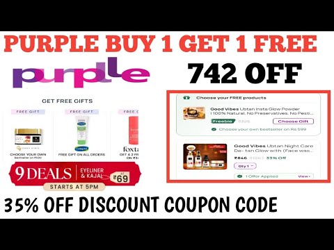 purple buy 1 get 1 free || purple coupon code today || Purple App ...