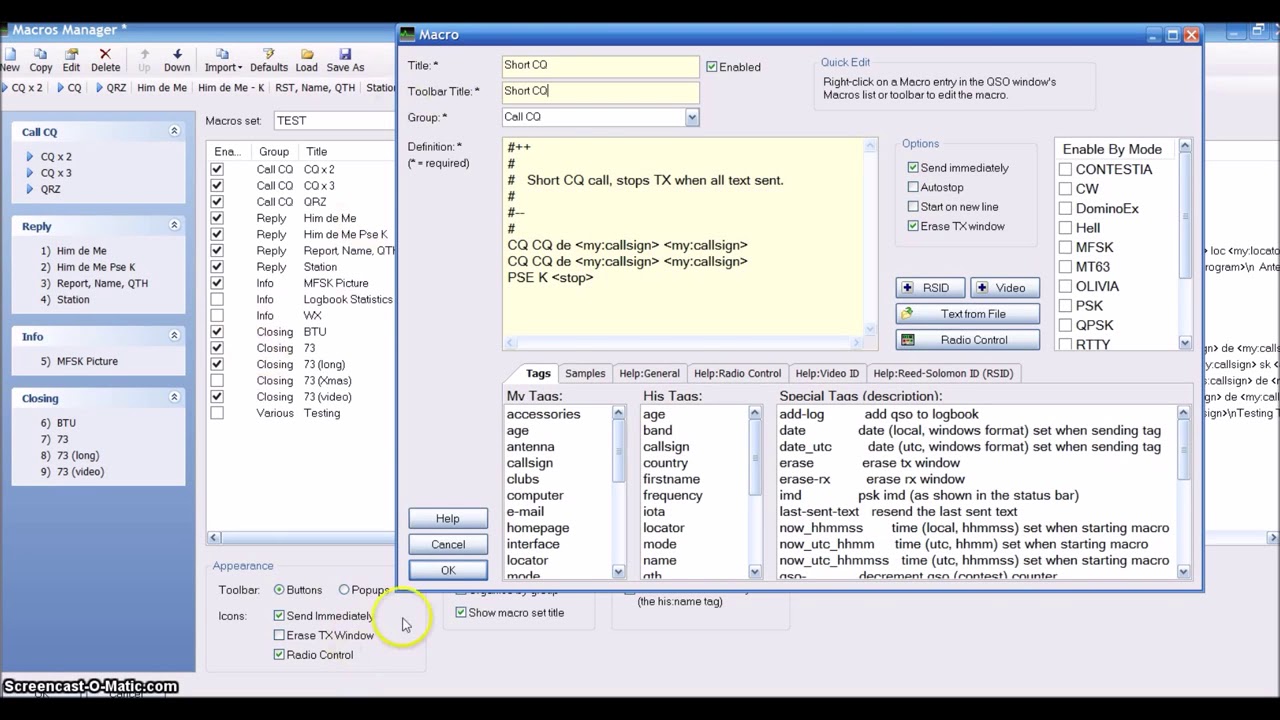 Ham Radio Deluxe (HRD) Macro Basics - YouTube