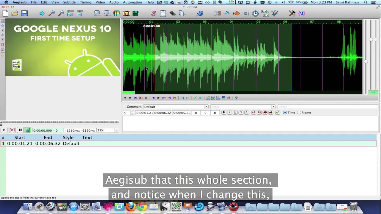42 Transcribe and Sync Aegisub - Open & Closed Captioning Effectivity ...
