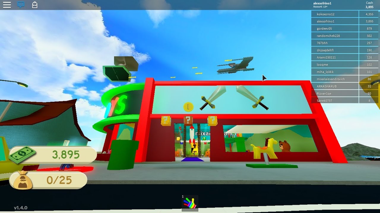 Граблю магазин игрушек в Robbery 💎 Simulator [v1.3] Roblox - YouTube