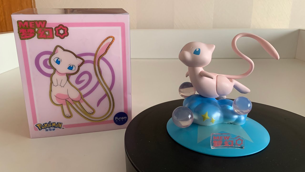 Mew Prime Figure Funism Pokemon Collectible Statue - YouTube