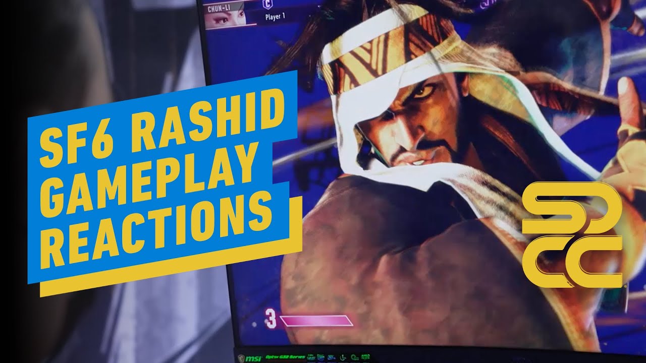 Street Fighter 6: Rashid DLC Reactions | Comic Con 2023 - YouTube