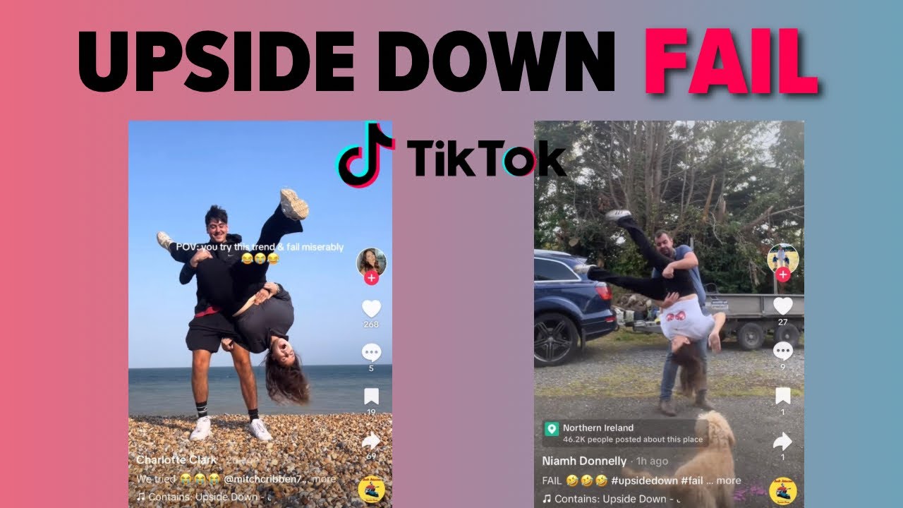 FAIL TikTok Upside Down Trend - Compilation - YouTube