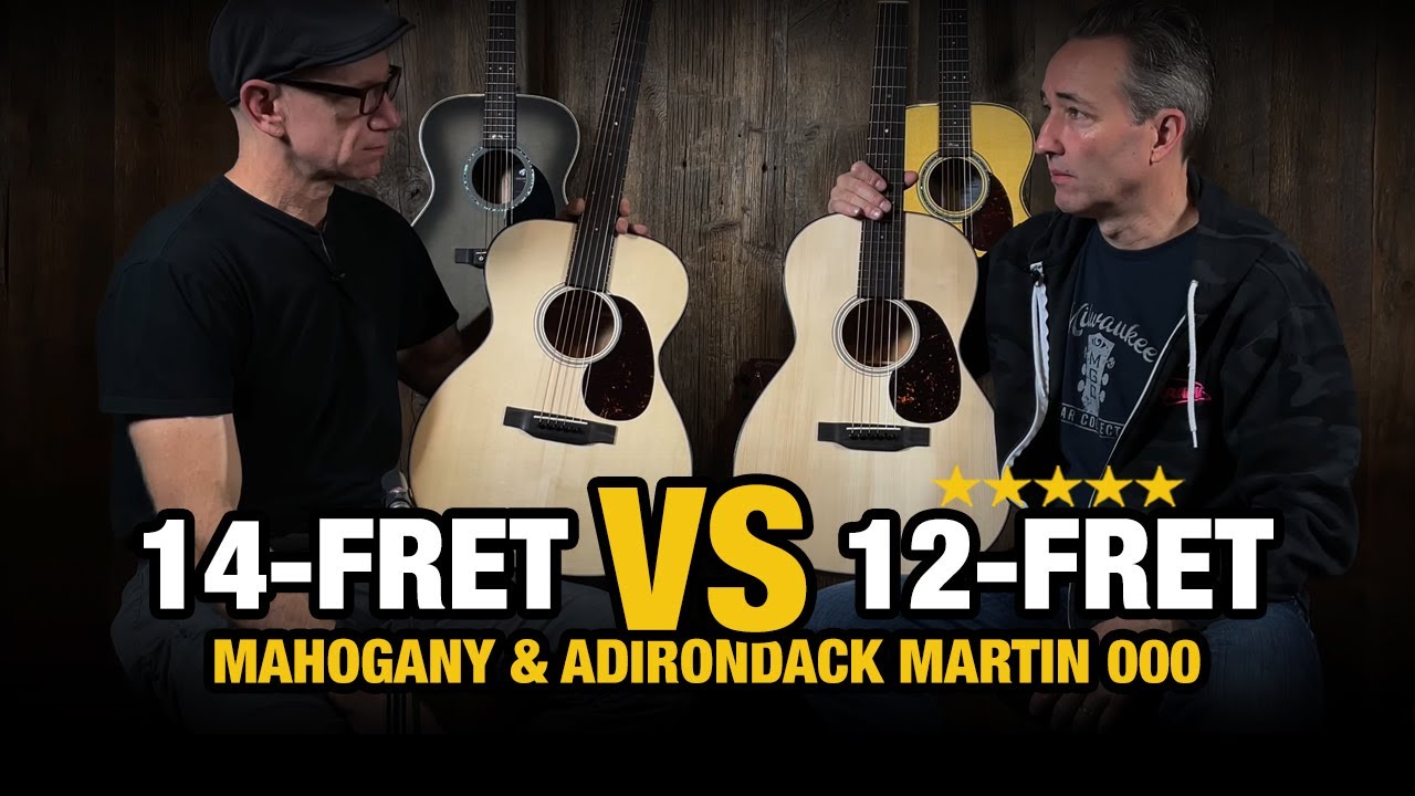 Martin 12 fret vs 14 fret - YouTube