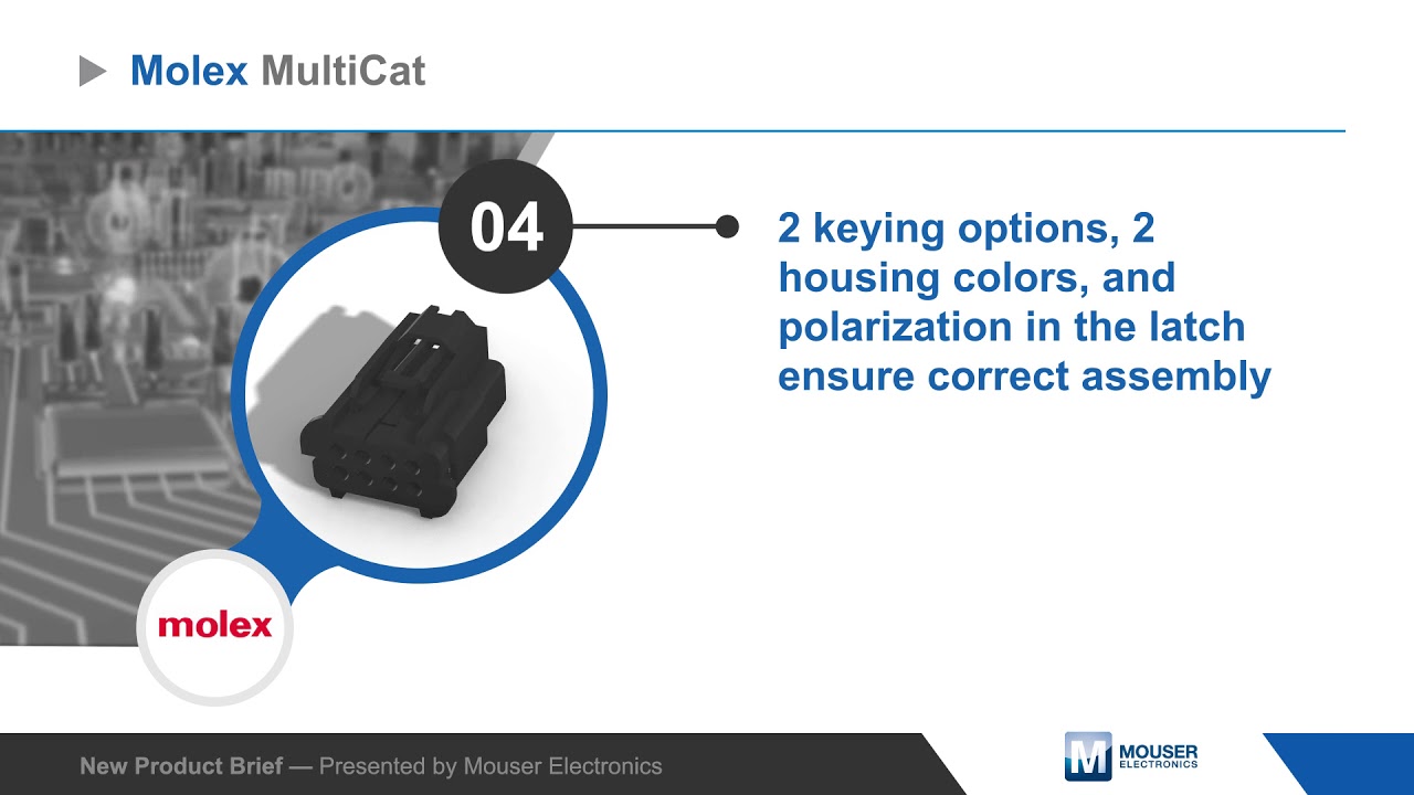 Molex MultiCat Mid-Power Connectors — New Product Brief | Mouser ...