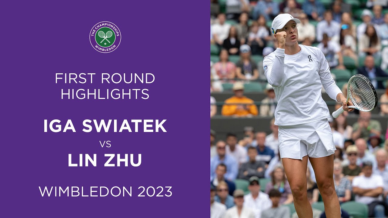 Swiatek Sweeps Past Zhu | Iga Swiatek vs Lin Zhu | Match Highlights ...