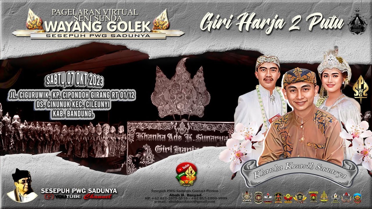 WAYANG GOLEK GIRI HARJA 2 PUTU, LIVE CILEUNYI BANDUNG 07 OKTOBER 2023 ...