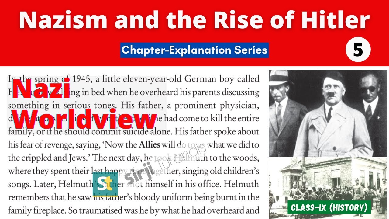 Nazism and the rise of Hitler Class 9 History - Nazi Worldview Racism ...