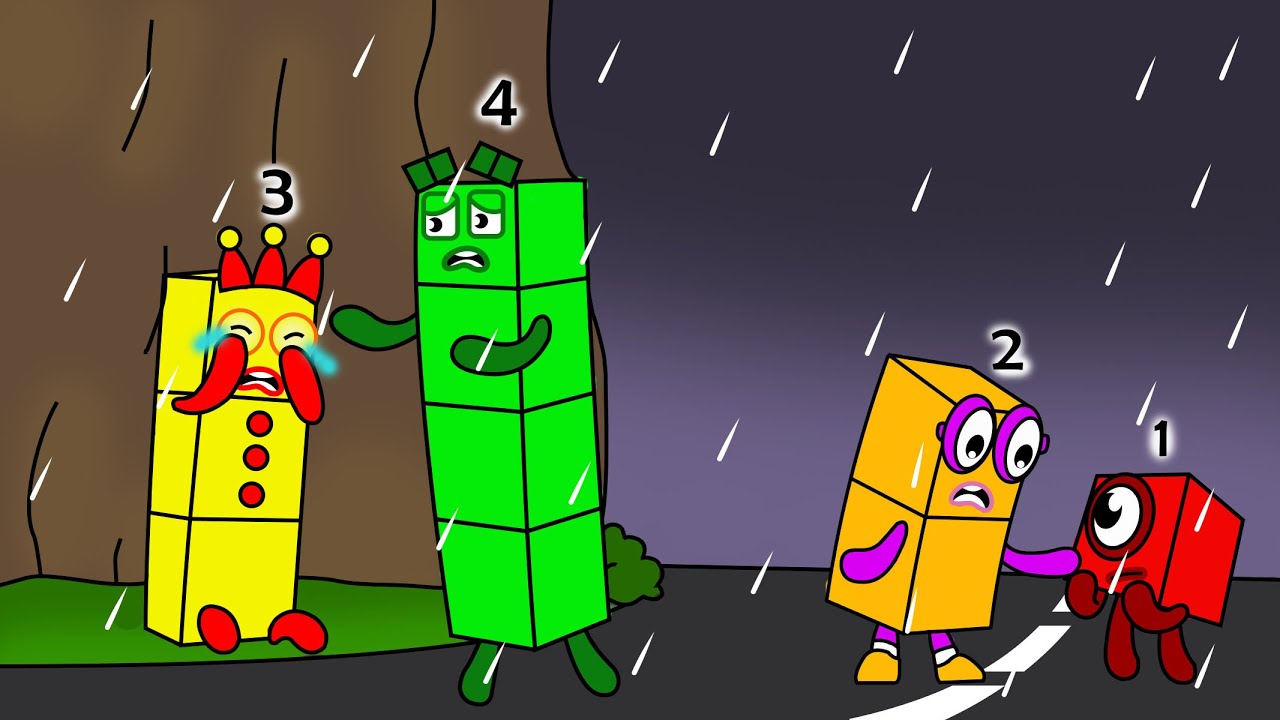 Numberblocks 3 and 1 more in mediation after fight - Numberblocks ...