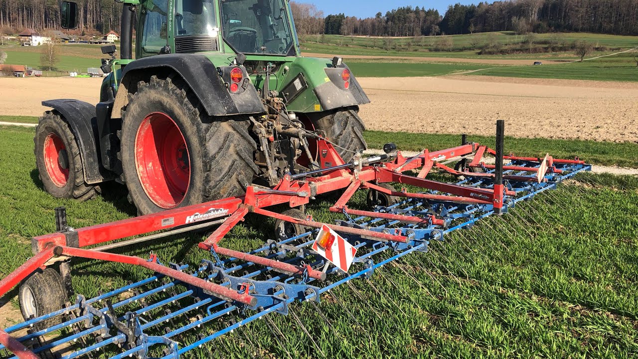 Weiden striegeln mit Hatzenbichler - YouTube