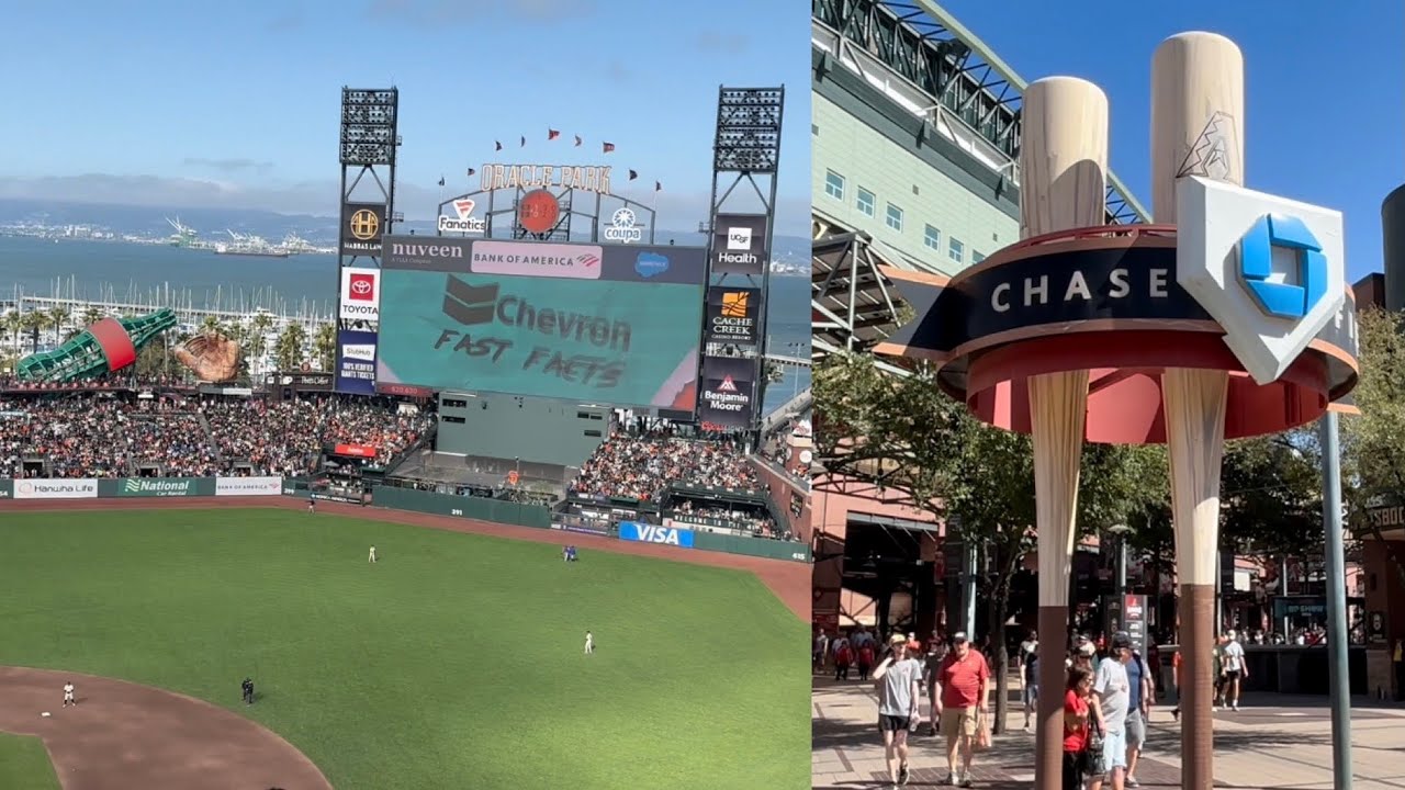 Mlb Baseball Stadiums Oracle Park San Francisco Giants & Chase Field ...