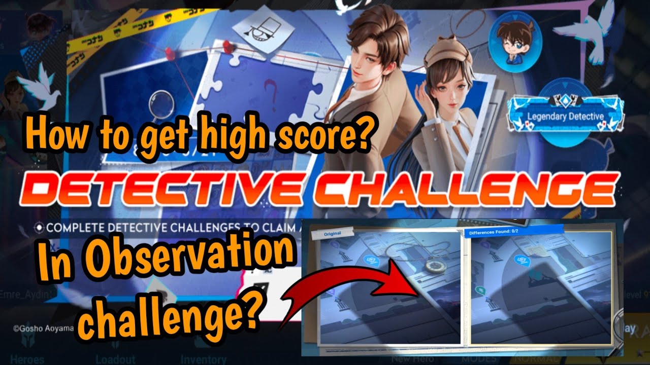 HOK x Detective Conan | Detective Challenge | How to get high score in ...