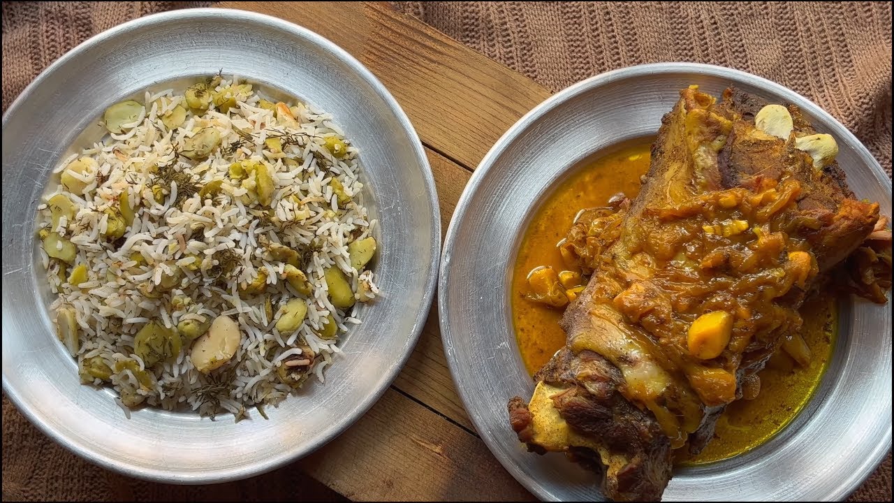 Persian Baghali Polo ba Gardan( broad beans and rice with lamb neck ...
