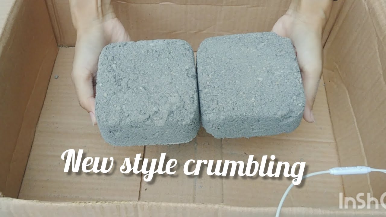 new crumbling video is here dusty dry crumbling on cardboard vs mixing ...