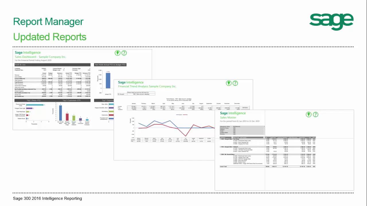 Sage 300 Version 2016 Intelligence Reporting – New Features - YouTube