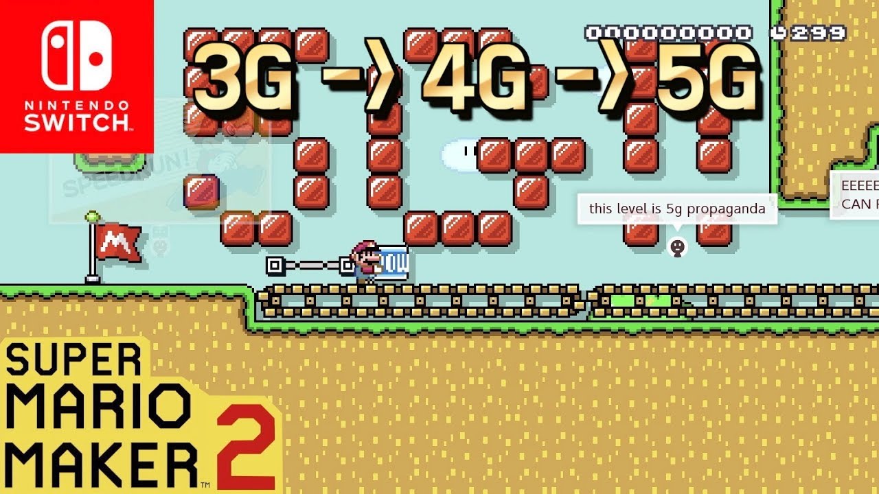 Super Mario Maker 2: course world play #26 "3G - 4G LTE - 5G Run Run ...