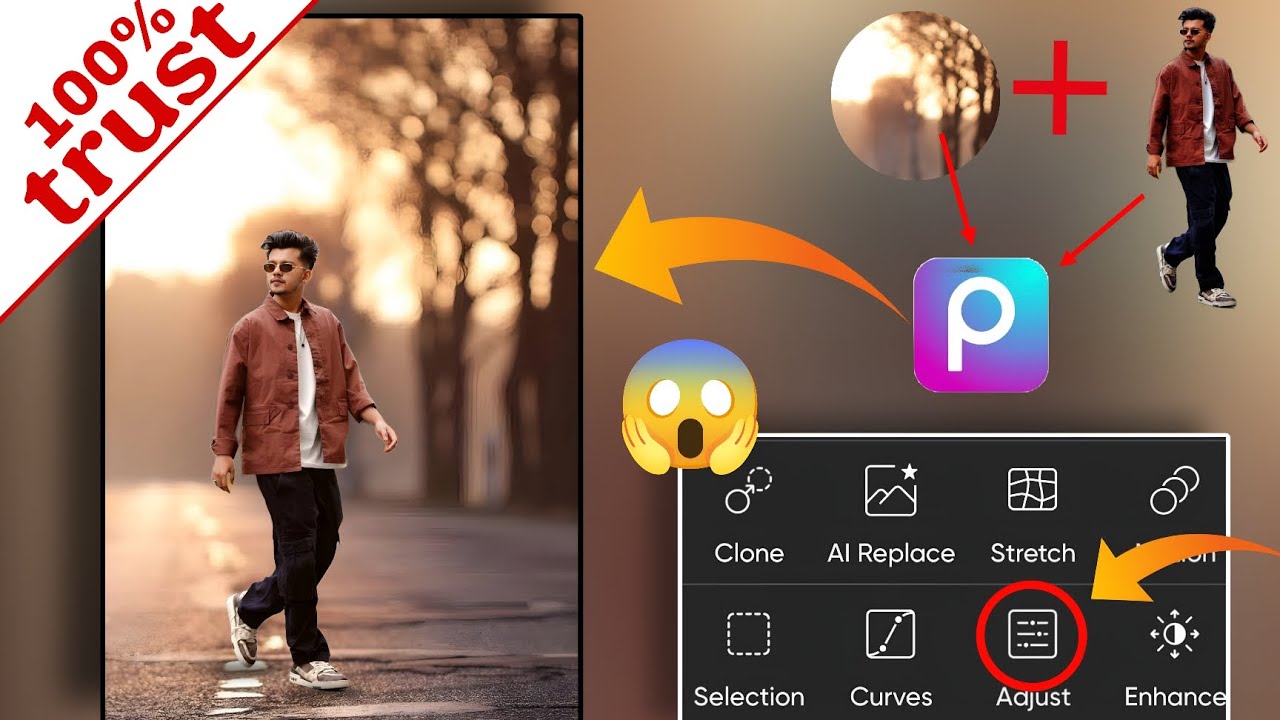 how to cinematic photo editing and background glow effect - YouTube
