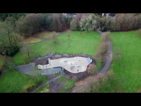 New park skate ramp at Brough Park Leek