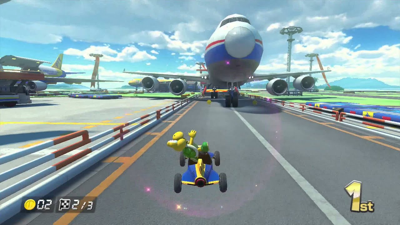 Mario Kart 8 Track Preview: Sunshine Airplane - YouTube