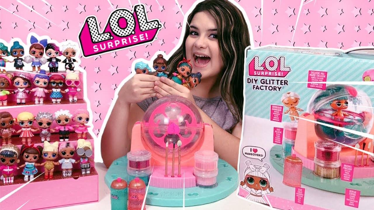 ABRINDO FÁBRICA GLITTER DA LOL! DIY GLITTER FACTORY - YouTube