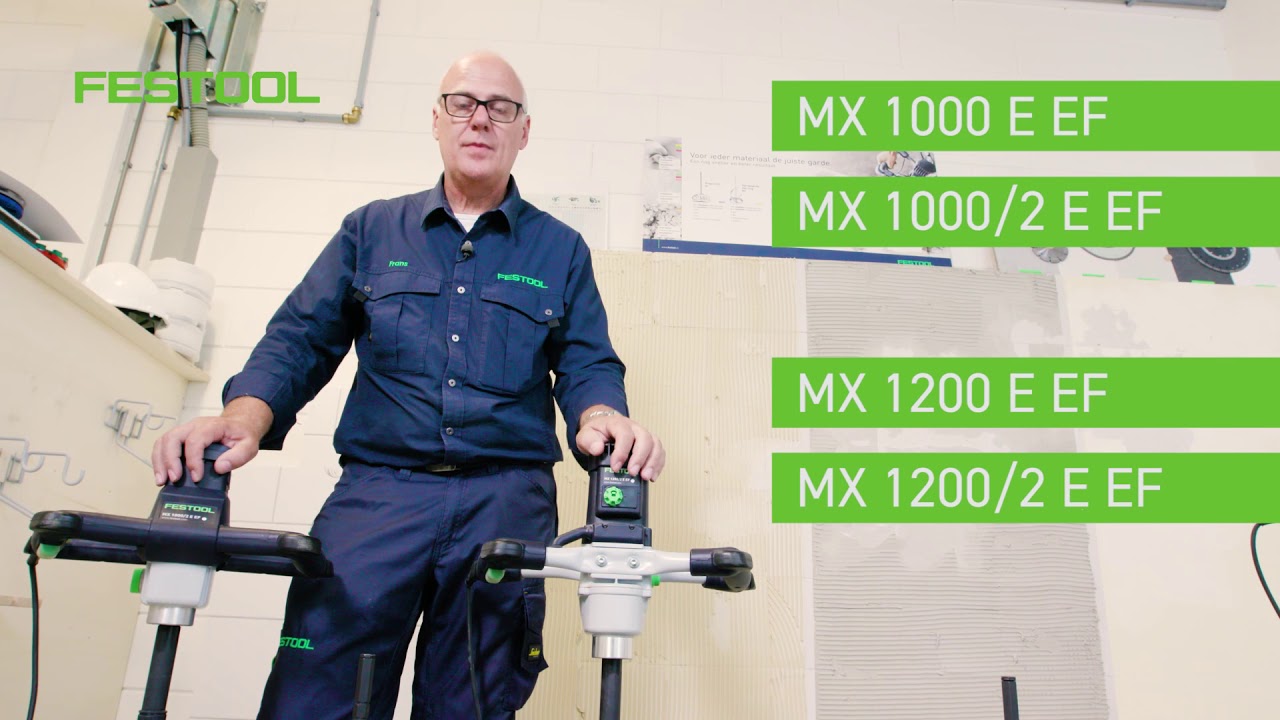 Hoe kies je de juiste Festool mixer? MX 1000 - MX 1200 - MX 1600 | Festool NL - YouTube