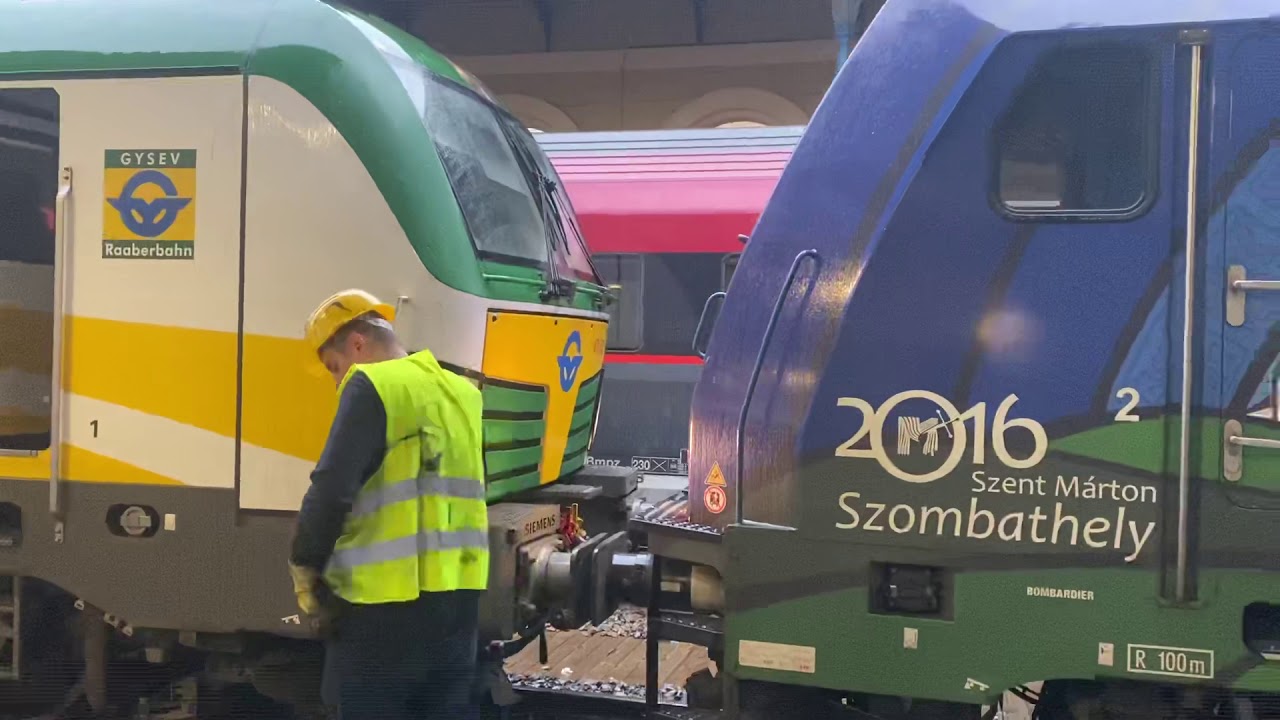 GySEV VECTRON and MAV-Start TRAXX joining up - YouTube