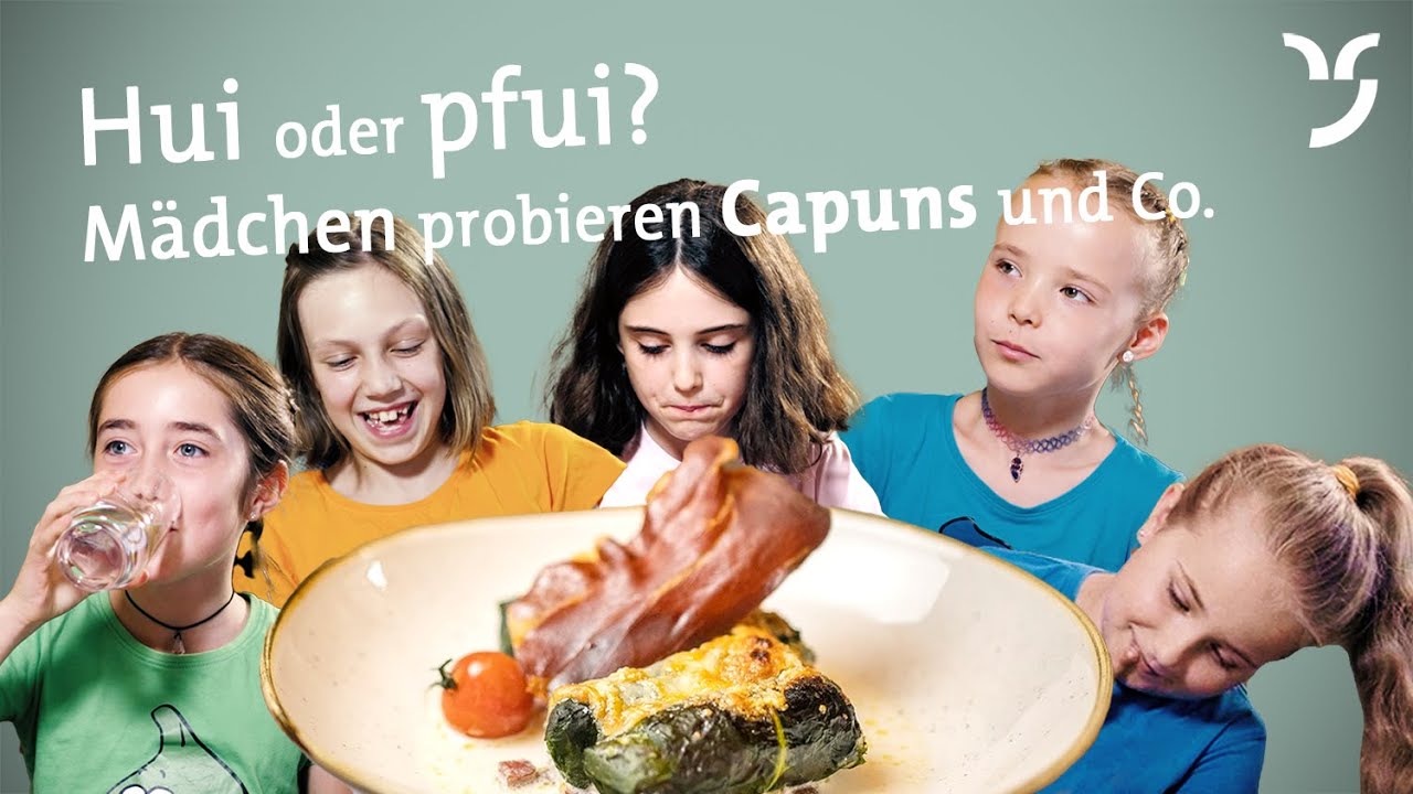 Hui oder pfui? Kinder testen Capuns, Maluns und Pizzoccheri - YouTube