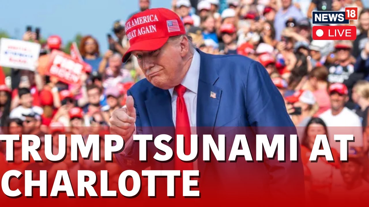 Donald Trump LIVE | Donald Trump's Mega Rally At Charlotte LIVE | Trump ...