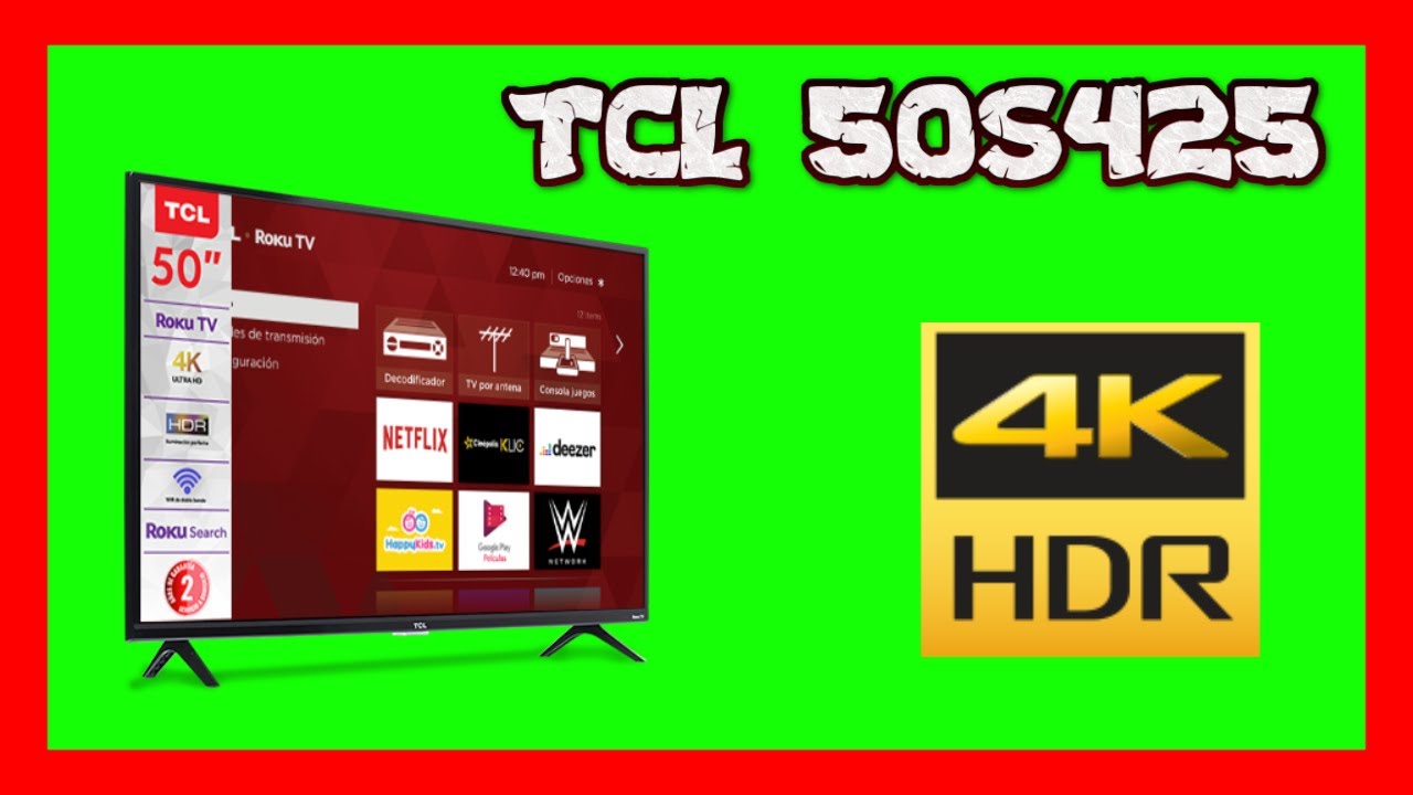 TCL 50S425 50 inch 4K Smart LED Roku TV 🤖 - YouTube