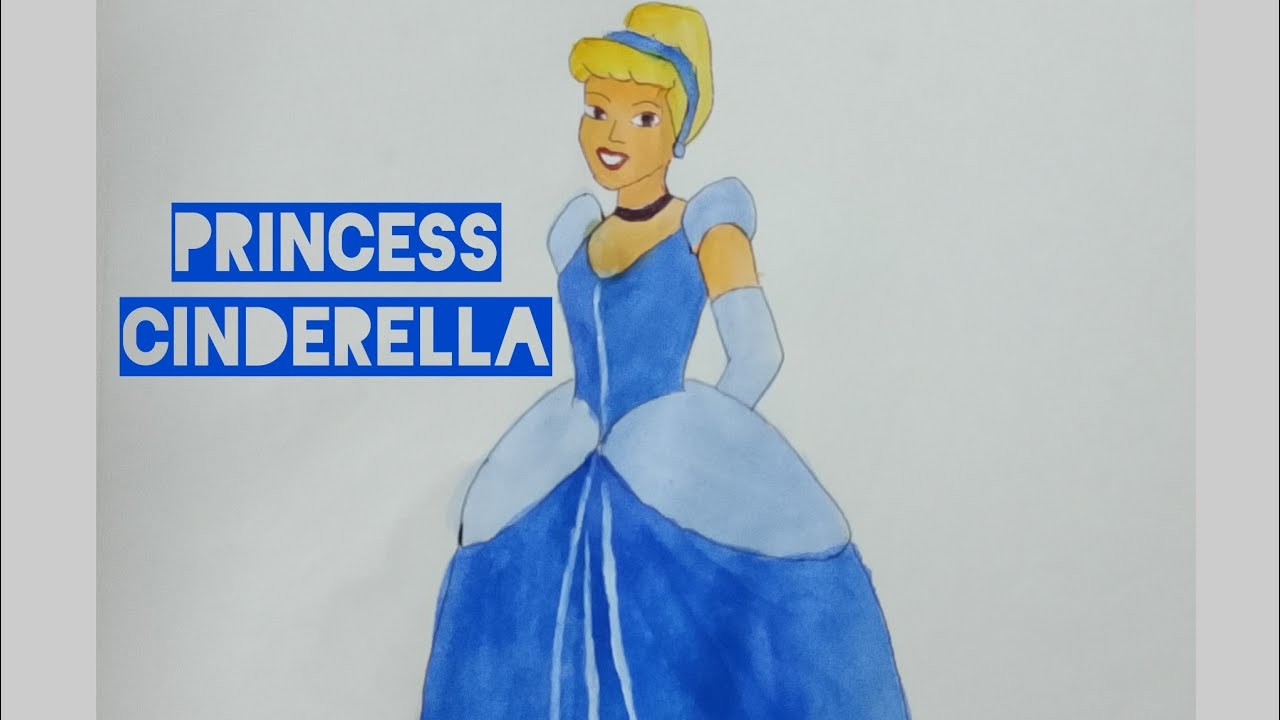 How to draw Princess Cinderella 💫😍 || Step by Step drawing tutorial ...