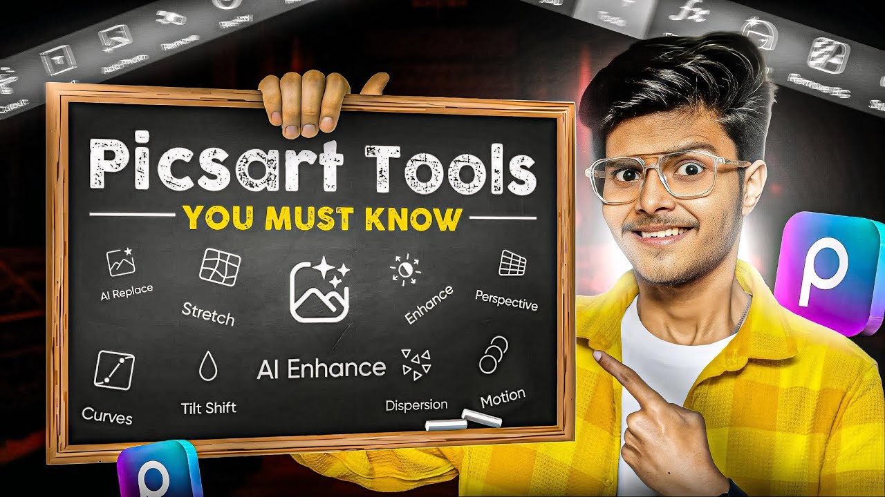 How To Use Picsart Tools || Thumbnail Designing Course In Smartphone ...