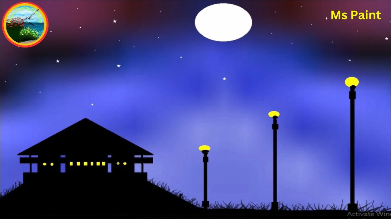 How to Draw in Ms Paint. drawing in paint in computer . paint in com ...