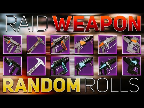 RAID Weapon Random Rolls (Adept Weapons) l Destiny 2 Vow of the ...