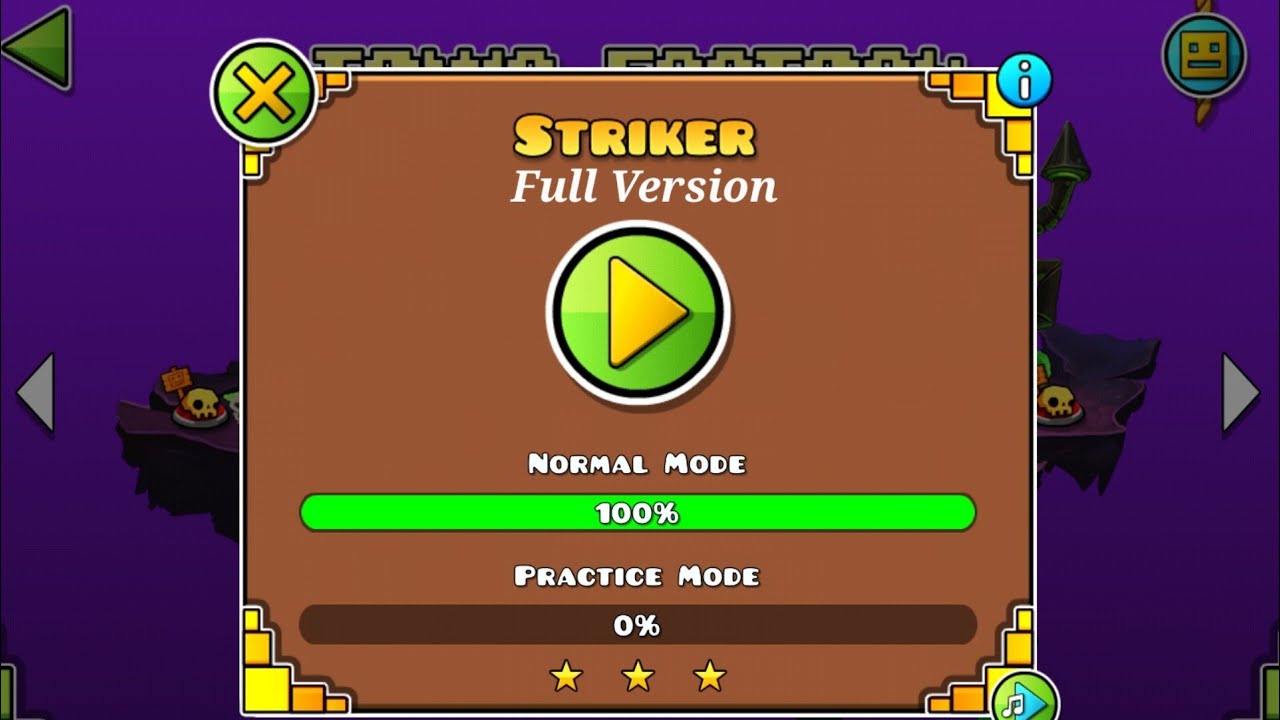 Geometry Dash Striker (Full) - YouTube