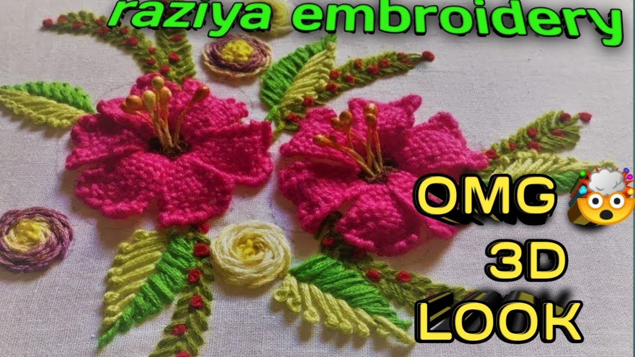 Full white dress🌼 work / 3D handwork / 3d embroidery/ handwork - YouTube