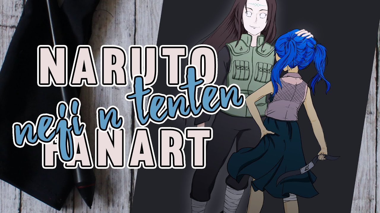 Digital Drawing | TenTen Casual DressUp and Neji Ghost Fanart - YouTube