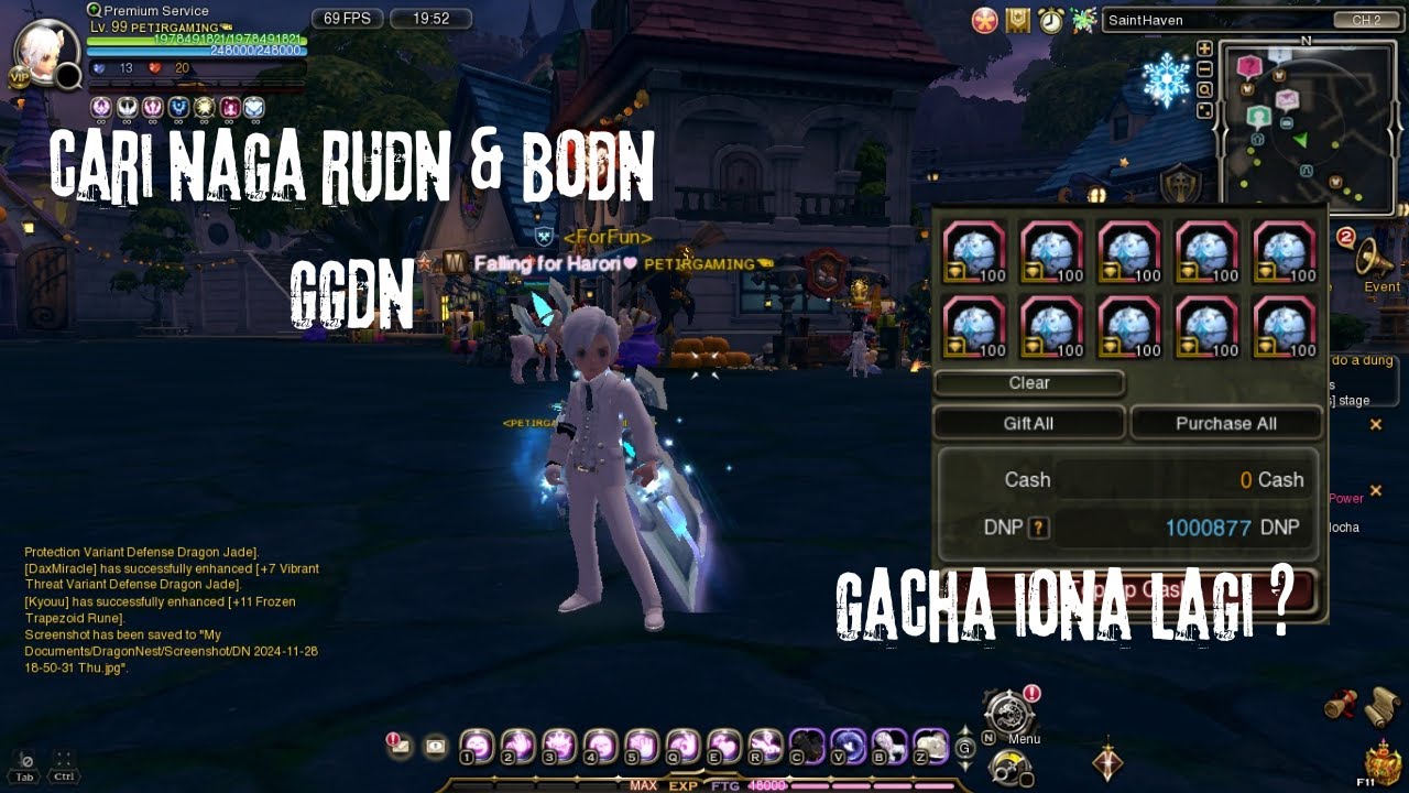 GACHA IONA ? .. BURU NAGA RUDN & BODN | GOD GAME DRAGON NEST - YouTube