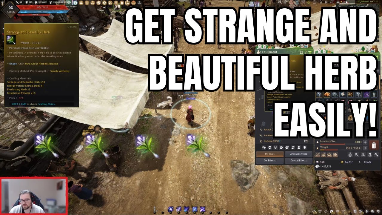 [Black Desert] Best Way To Obtain Strange And Beautiful Herb ...