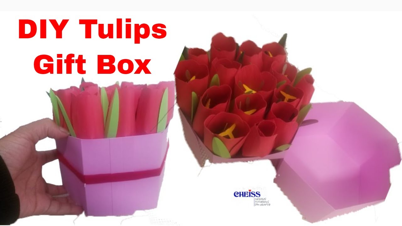 Tulips Gift Box - Assembly tutorial - YouTube