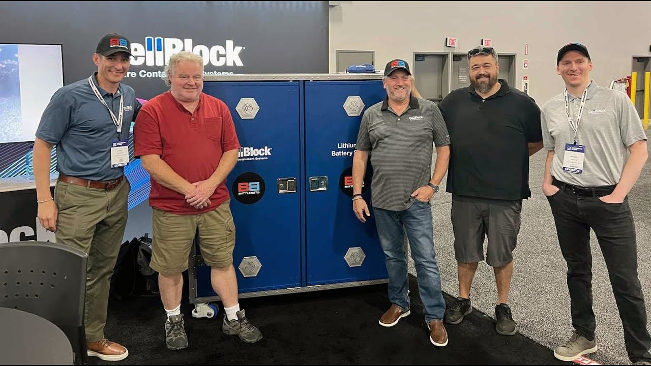 CellBlock FCS Brings a Battle Bots Battery Cabinet to NFPA 2023 - YouTube