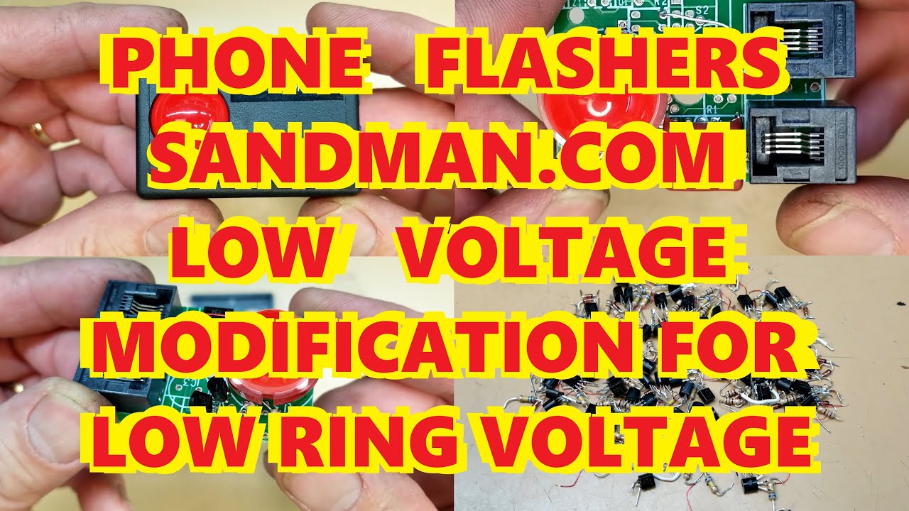 PHONE FLASHERS FOR LOW VOLTAGE OPERATION. SANDMAN.COM POTS PLAIN OLD ...