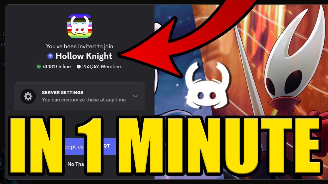 HOW to JOIN HOLLOW KNIGHT DISCORD SERVER PC & MOBILE - YouTube