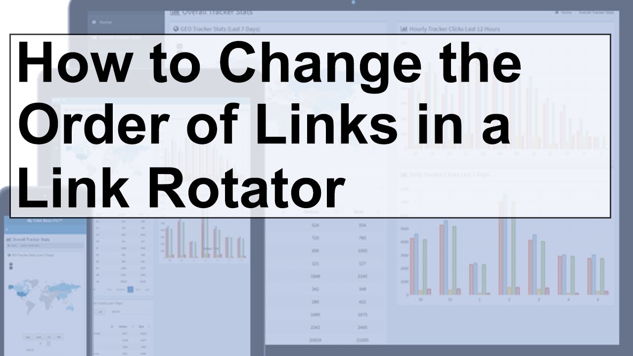 How to change the order of links in a link rotator - YouTube
