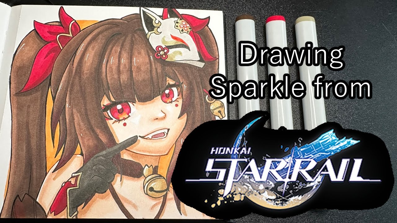 Drawing Sparkle - Honkai: Star Rail - Alcohol Markers [Timelapse] - YouTube