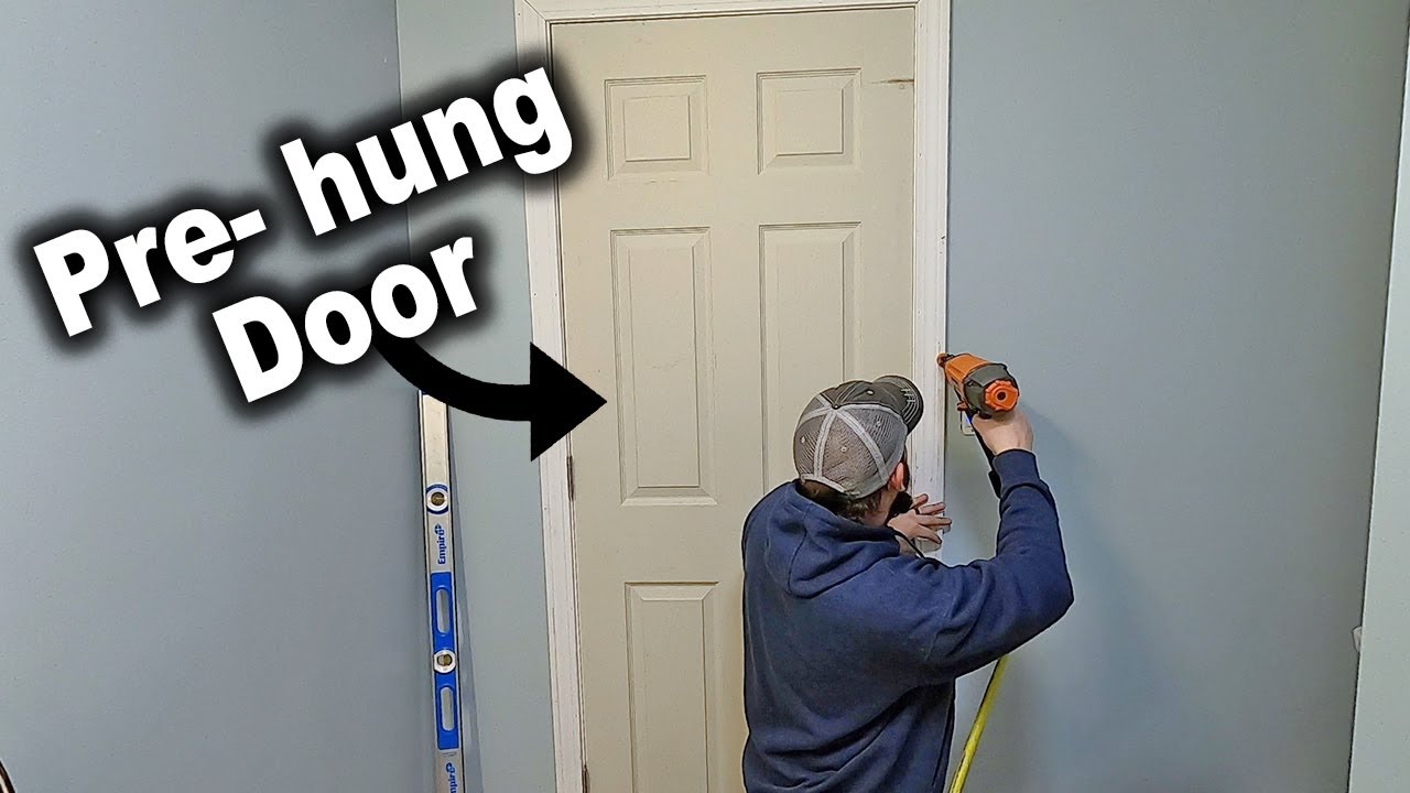 How to Install Interior Pre-Hung Door - YouTube