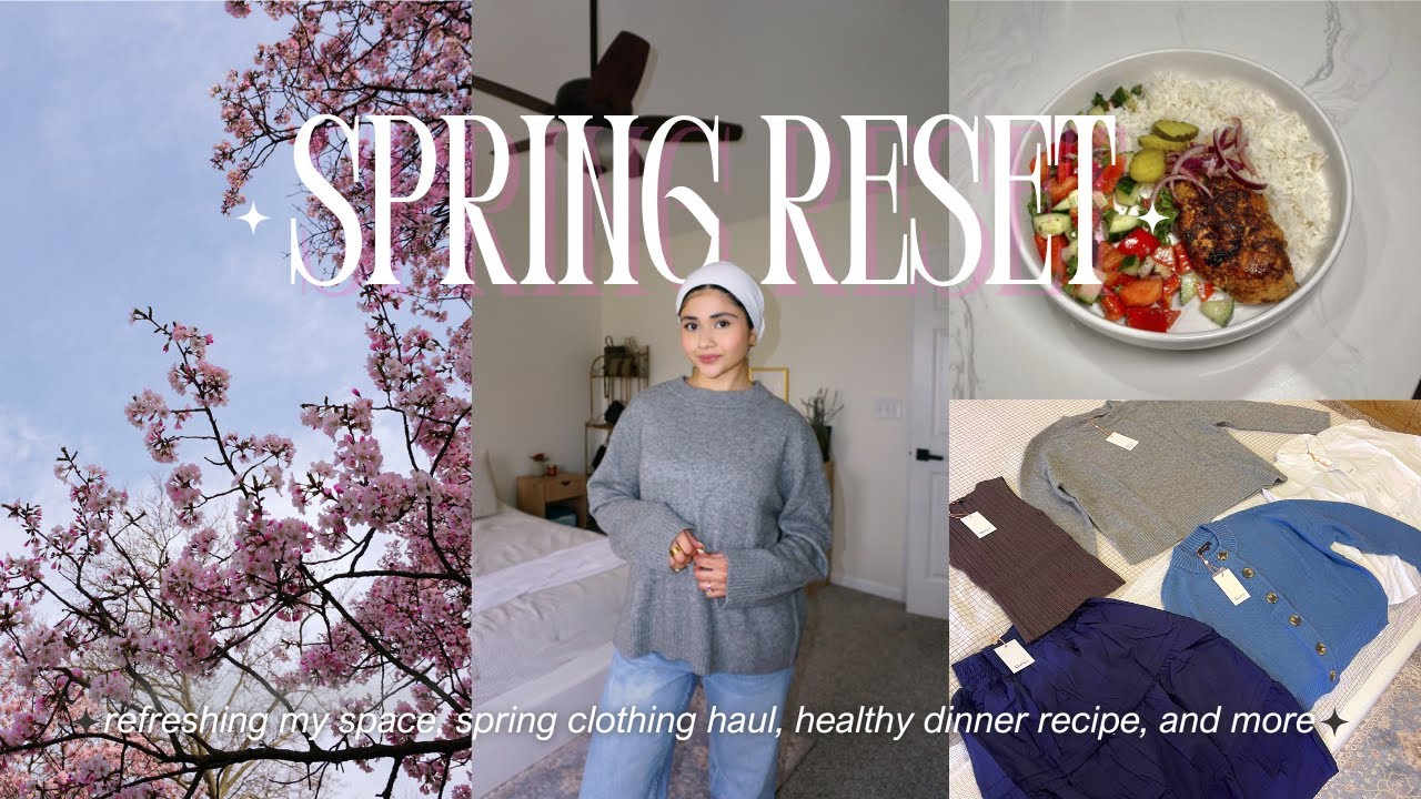 SPRING RESET 🌷 spring cleaning, refreshing my space, spring clothing ...